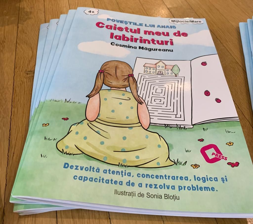 Caiet cu jocuri tip labirint pentru preşcolari, lansat de o educatoare ...